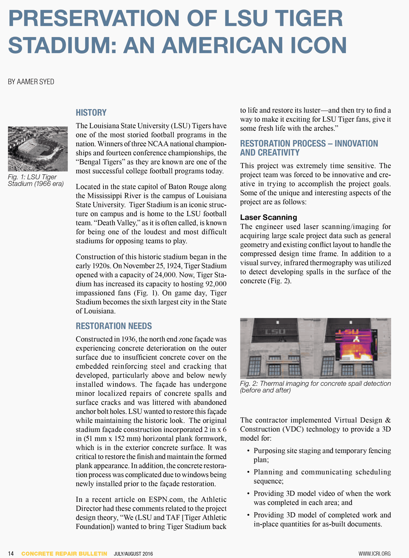 Tiger Stadium North End Zone Rehabilitation-1 - Forte and Tablada, Inc.