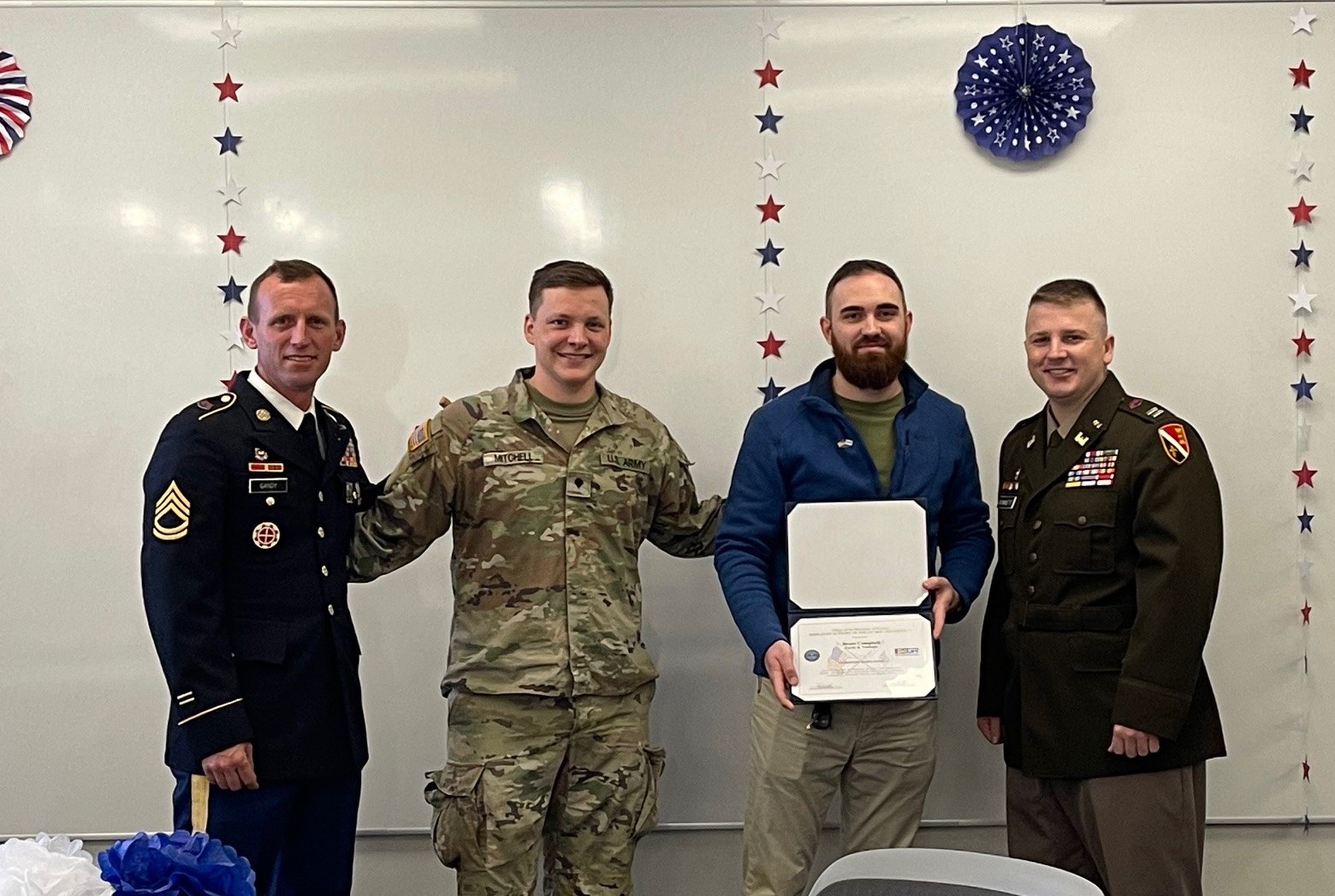 Brent Campbell receives the Patriot Award by Louisiana National Guard ...